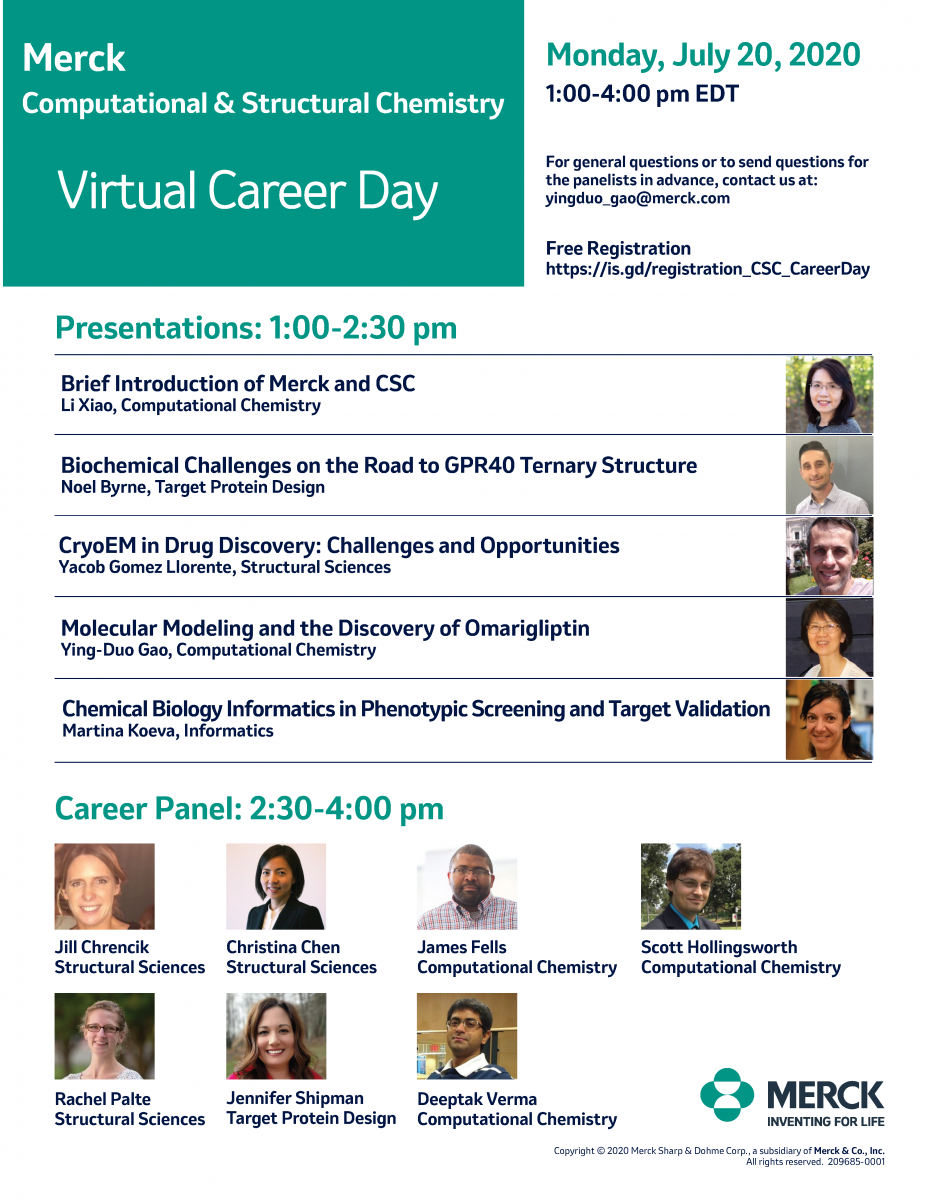 Merck CSC Virtual Career Day | UCI Department of Chemistry