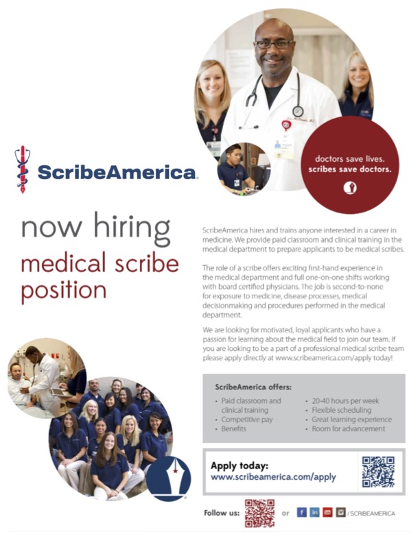 ScribeAmerica Hiring Medical Scribes | UCI Department of Chemistry
